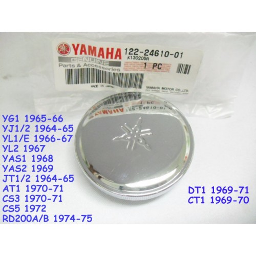 Yamaha YG1 YJ1 YJ2 JT1 CT1 FS1 RD200 CS3 CS5 AT1 DT1 Fuel Tank Cap 122-24610-01